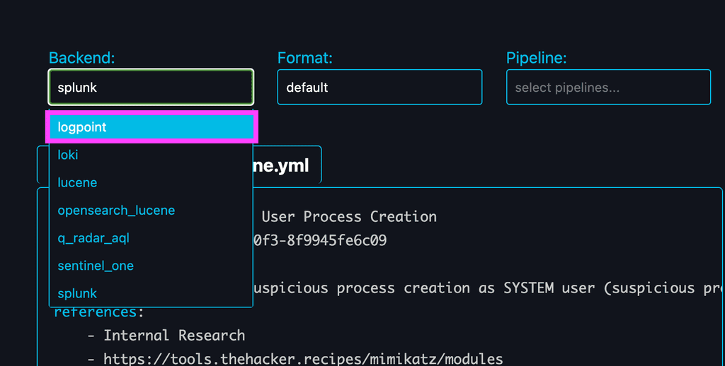 How to use Logpoint pySigma Backend for threat detection